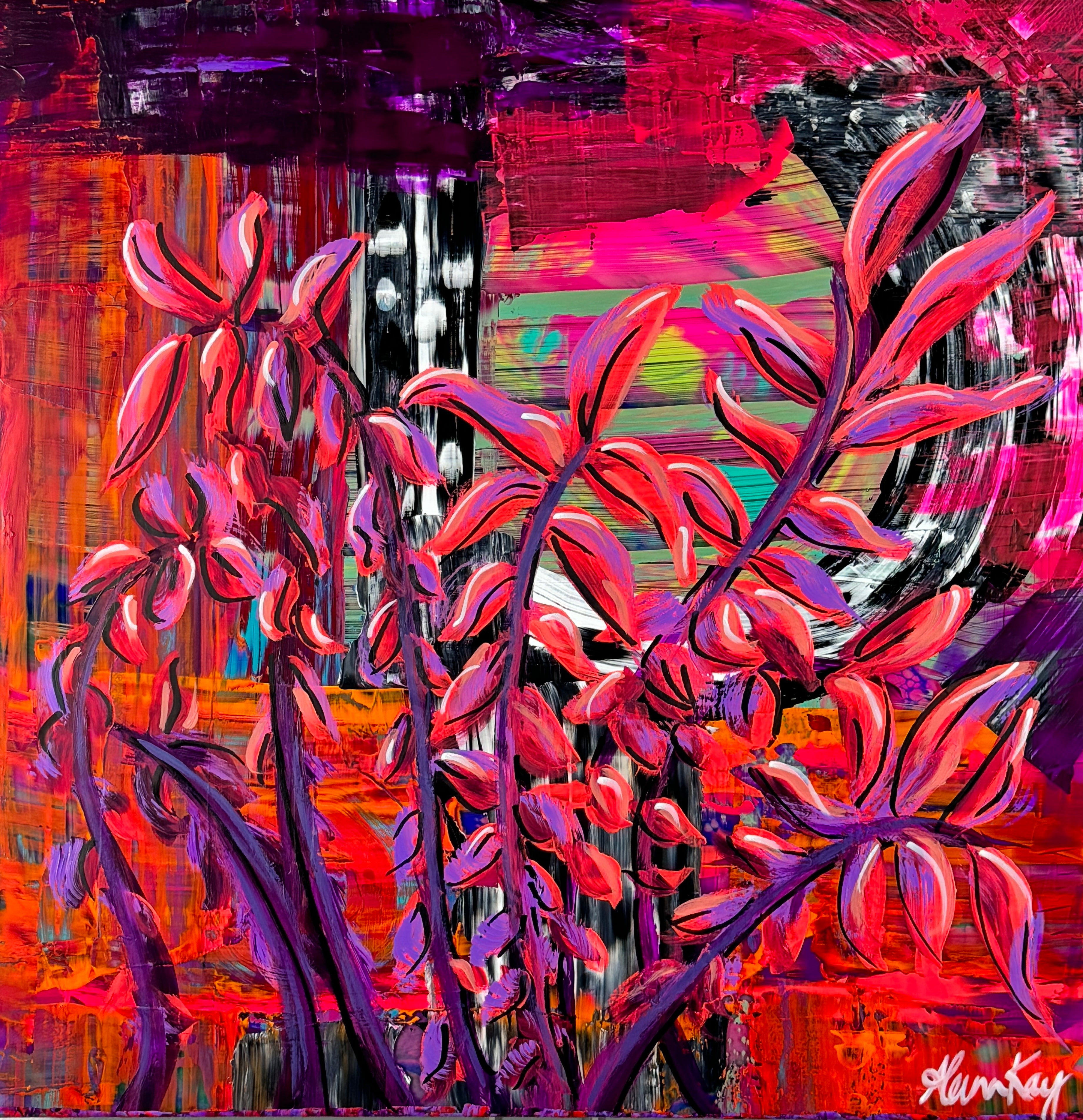 Garden View 1 - Original Abstract Painting